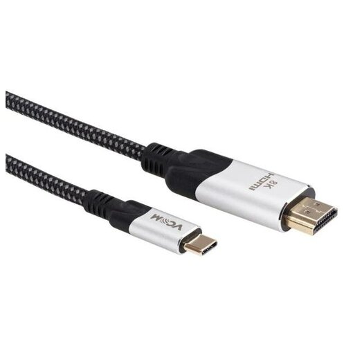 Кабель-адаптер USB 3.1 Type-Cm --> HDMI A(m) 8K@30Hz, 1.8m , Alumi Shell, VCOM