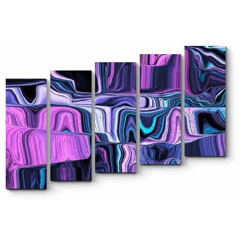 Модульная картина Цветной мрамор 190x133