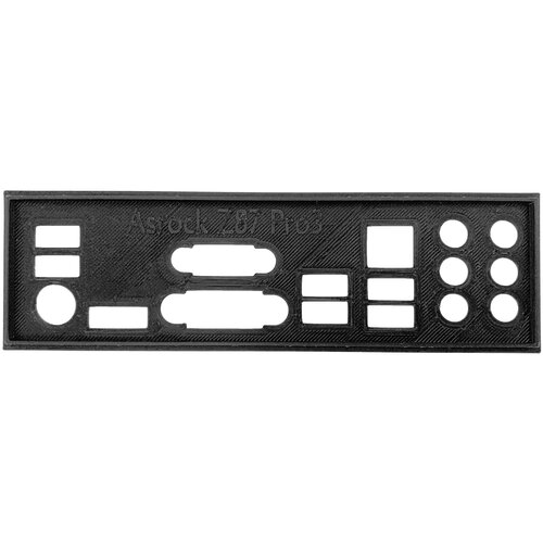 Пылезащитная заглушка, задняя панель для материнской платы Asrock Z87 Pro3, черная