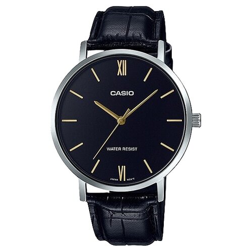 Наручные часы CASIO Standard MTP-VT01L-1B, черный, серебряный