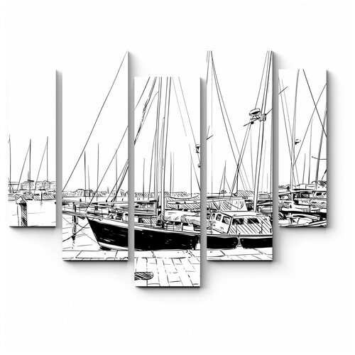 Модульная картина Корабли 121x98