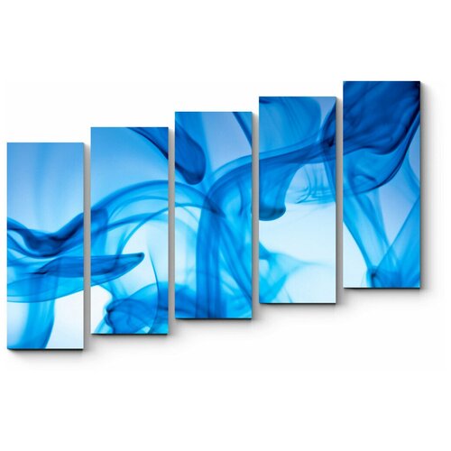 Модульная картина Многогранный синий 220x154