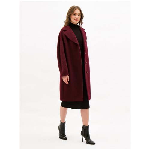 Пальто  Lea Vinci, размер 54/170, бордовый