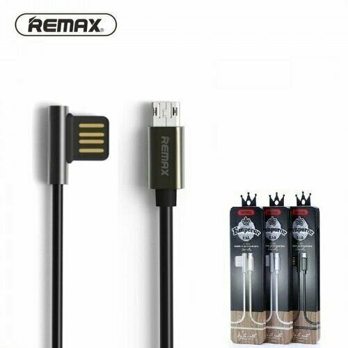 Дата-кабель USB 2.1A micro USB пенал металл Remax Emperor RC-054a 1м