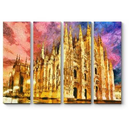 Модульная картина Вечерние краски Милана 70x53