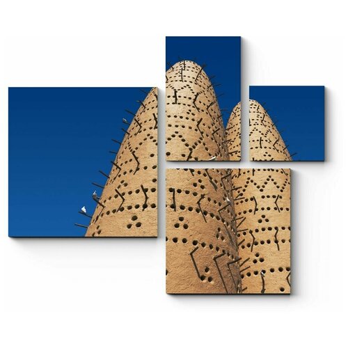 Модульная картина Голуби на башне в Катаре102x85