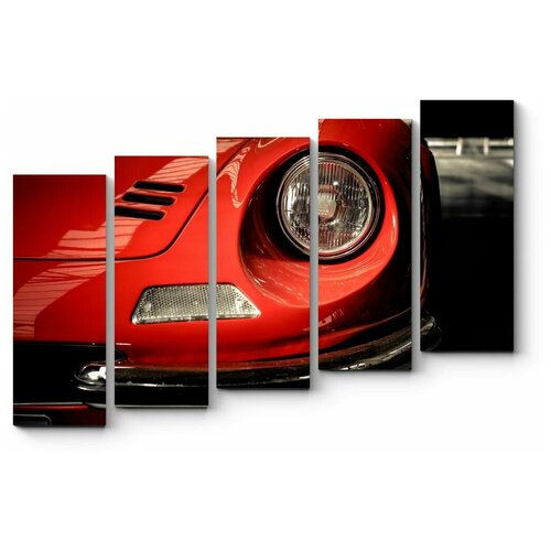 Модульная картина Фронтальные детали Ferrari 210x147