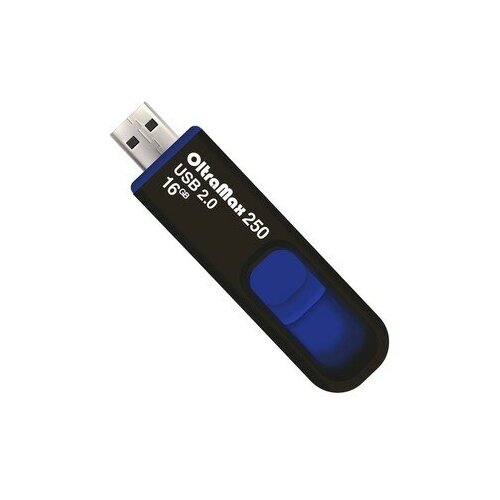 OltraMax Флешка OltraMax 250, 16 Гб, USB2.0, чт до 15 Мб/с, зап до 8 Мб/с, синяя