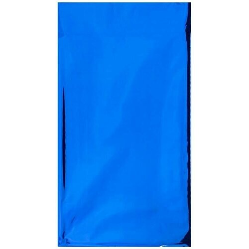 Одноразовая скатерть, Весёлая затея, фольг синий 130х180см