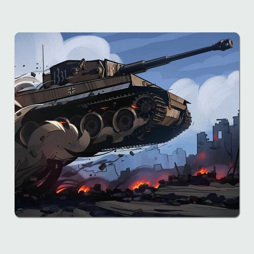 Коврик для компьютерной мышки Rocket - World of Tanks, 23x19 см