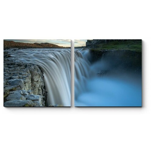 Модульная картина Неземная красота водопада 70x35
