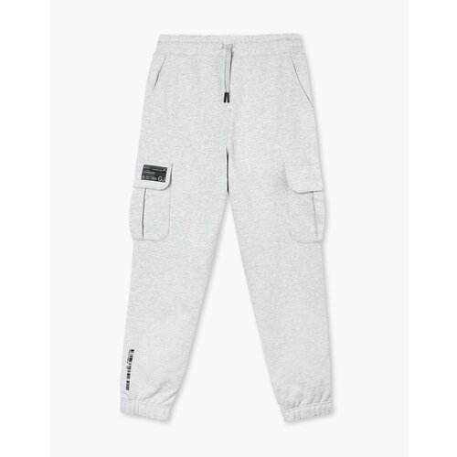 Брюки спортивные Gloria Jeans, размер 7-8л/128, серый