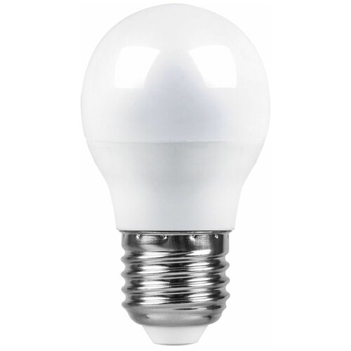 Лампа светодиодная LED 7вт Е27 белый шар. 25482 FERON