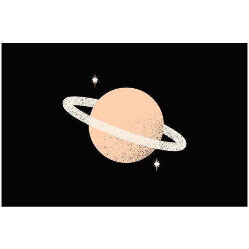 Постер / Плакат / Картина Планета в космосе 40х50 см в раме
