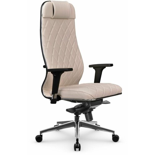Компьютерное офисное кресло Metta L 1m 40М/2D MPES, Мультиблок со слайдером, осн. 17839, Светло-бежевое