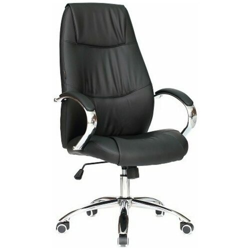 Кресло для руководителя Хорошие кресла Jent, обивка: искусственная кожа, цвет: экокожа черная