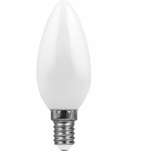 Лампа светодиодная LED 7вт E14 дневной матовая свеча 55169 FERON