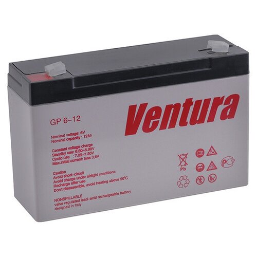 Аккумуляторная батарея Ventura GP 6-12 6В 12 А·ч