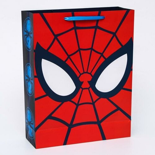 Пакет ламинированный вертикальный Ты- супергерой, Человек-паук, 31 х 40 х 11 см