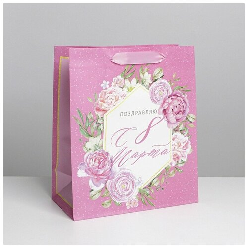 Пакет ламинированный «Розовые мечты», ML 23 × 27 × 11,5 см
