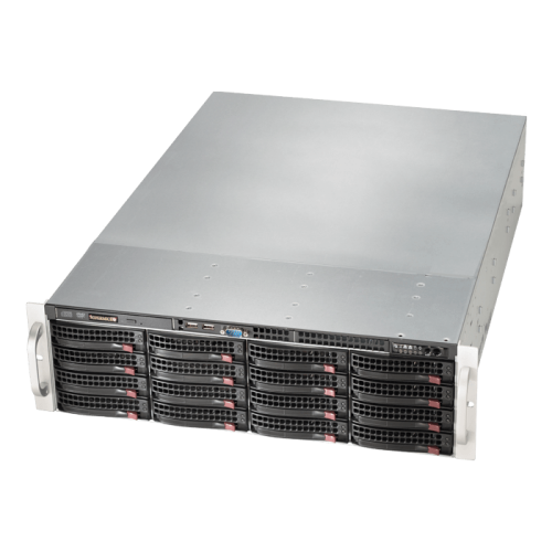 Сервер Supermicro SuperStorage 6039P-E1CR16L без процессора/без ОЗУ/без накопителей/количество отсеков 3.5" hot swap: 16/1200 Вт/LAN 10 Гбит/c