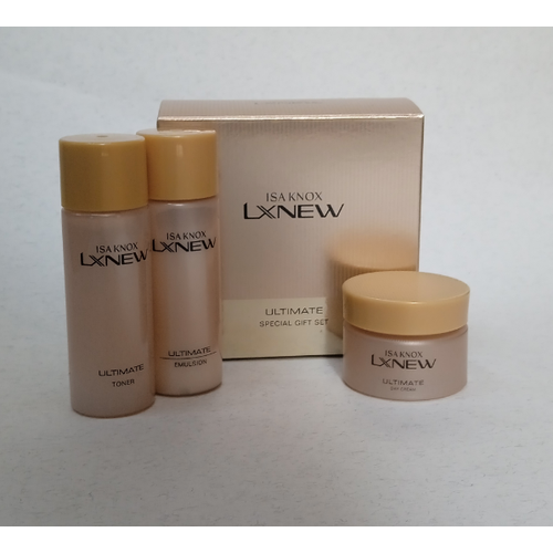 Набор антивозрастных миниатюр для восстановления кожи ISA KNOX LxNew Ultimate Special Gift Set Toner 31ml+Emulsion 31ml+Day Cream 15ml