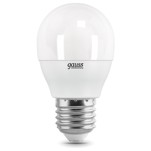 Лампа светодиодная gauss 53210, E27, G45, 10 Вт, 3000 К