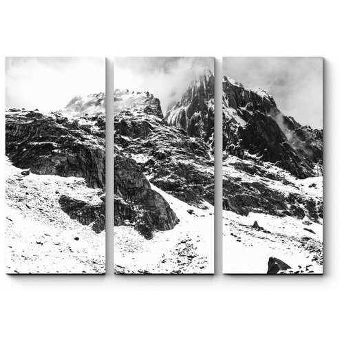 Модульная картина Неприступные горы 90x65