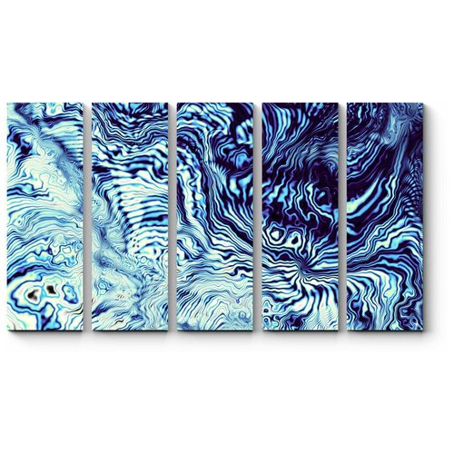 Модульная картина Волны и блики 100x60