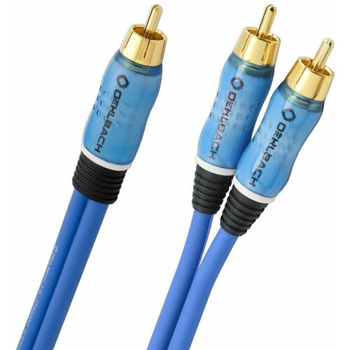 Кабель сабвуферный 1xRCA - 2xRCA Oehlbach 22710 Performance Y-RCA Sub Blue 10.0m