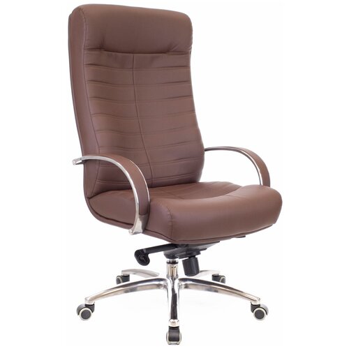 Компьютерное кресло Everprof Orion AL M для руководителя, обивка: искусственная кожа, цвет: экокожа коричневый