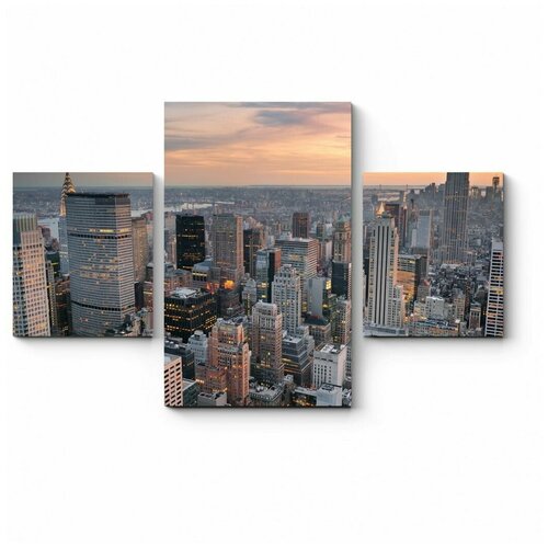 Модульная картина Небоскребы Нью-Йорка100x65