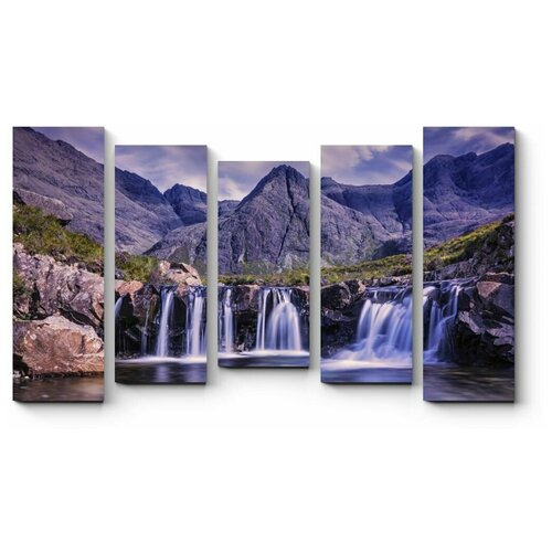 Модульная картина Водопады в горах130x78