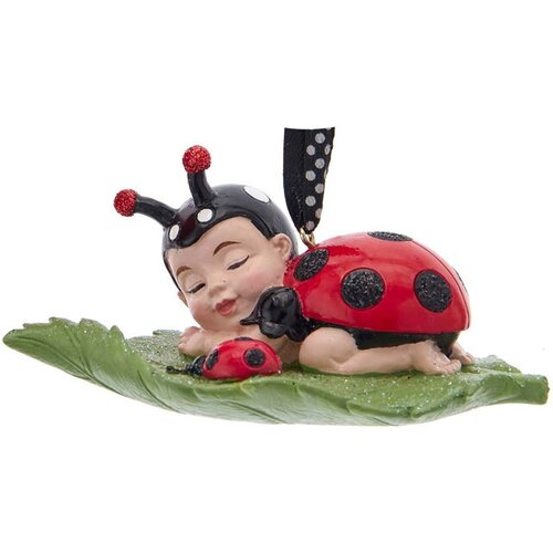 Kurts Adler Елочная игрушка Малютка Герда - Lil Bug 9 см, подвеска E0543