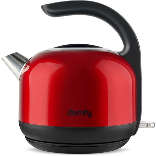 DOMFY Чайник электрический Domfy DSC-EK506 1.7л. 2200Вт красный/черный (корпус: нержавеющая сталь)