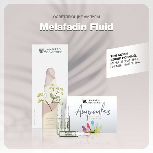 Janssen Cosmetics Ampoules Melafadin Fluid Осветляющие ампулы для лица, 2 мл, 7 шт.