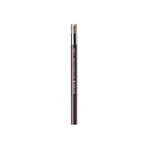The Saem Карандаш для бровей Eco Soul Pencil & Powder Dual Brow, оттенок 01 Natural Brown 