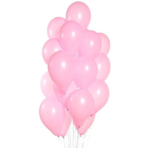 Воздушные шары с гелием розовые 20 шт