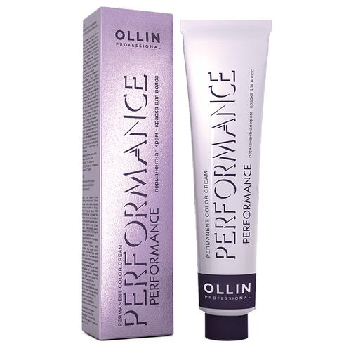 OLLIN Professional Performance перманентная крем-краска для волос, 7/09 русый прозрачно-зеленый, 60 мл