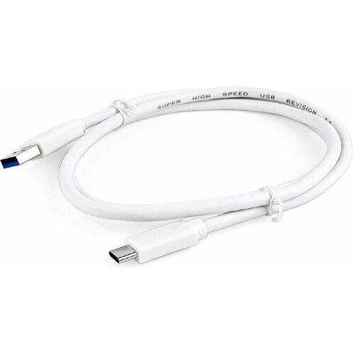 Кабель Cablexpert USB - USB Type-C (CCP-USB3-AMCM), 1 м, белый