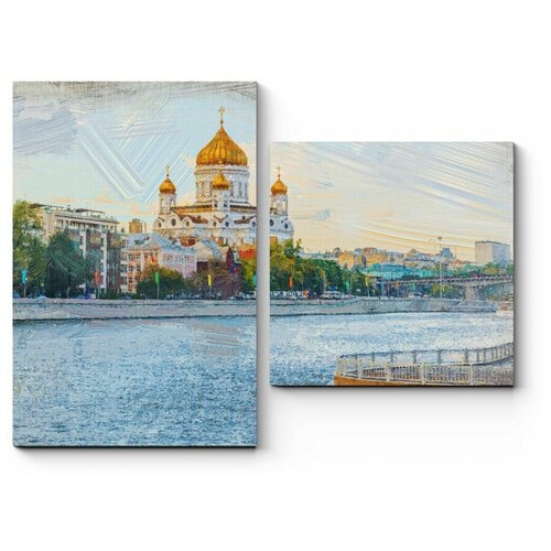 Модульная картина Москва глазами влюбленного художника150x113