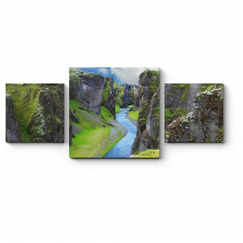 Модульная картина Река в каньоне80x34