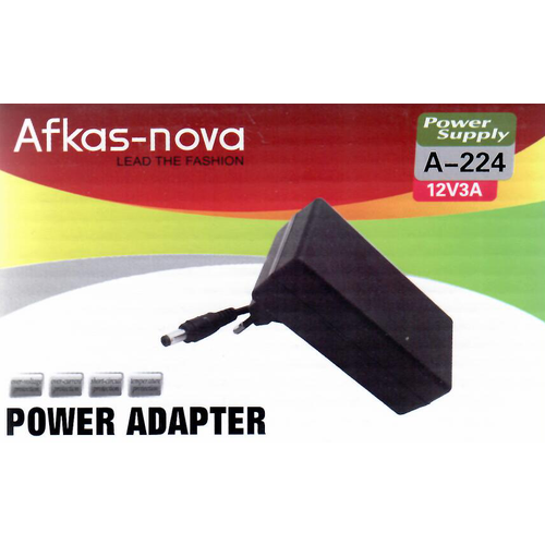 Сетевой адаптер (блок питания) AFKAS-NOVA A-224 12V3A