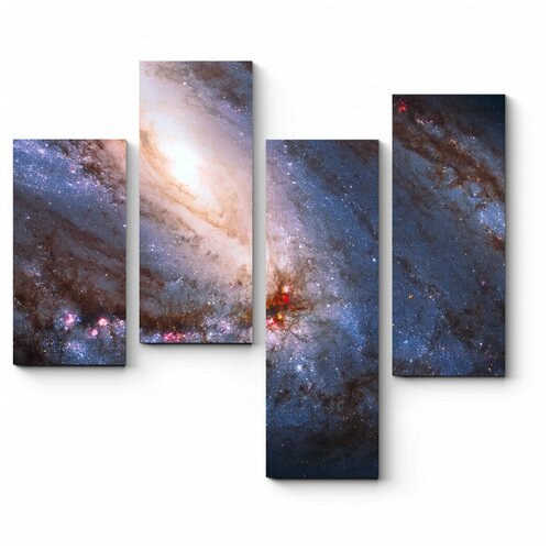 Модульная картина Свет галактик 134x126