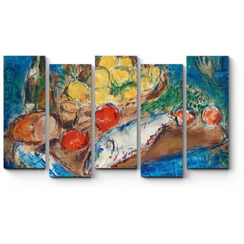 Модульная картина Натюрморт, Марк Шагал 90x52
