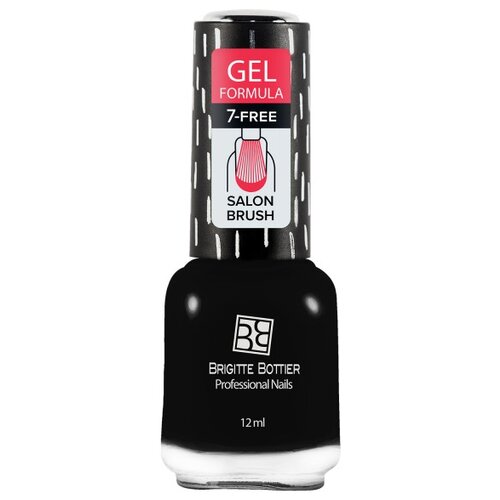 Brigitte Bottier Лак для ногтей Gel Formula, 12 мл, тон 20 черный