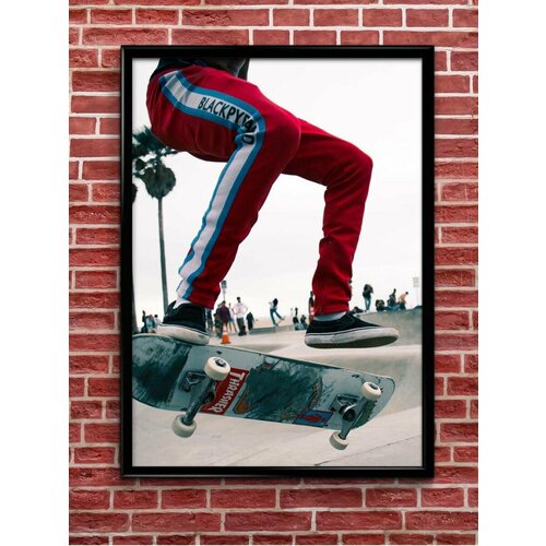 Плакат, Постер Скейт, 30*40 см (фотопанно, )