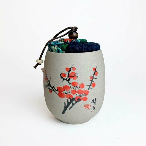 Чайница - Сакура, керамика, 180 мл.