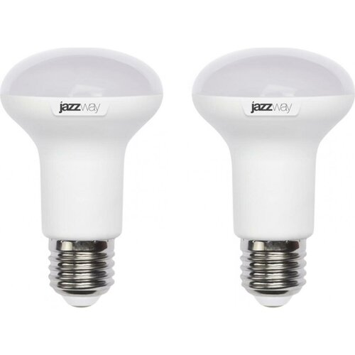 Светодиодная лампа JazzWay PLED Super Power 8W=60W 3000K 630Лм E27 для спотов R63 (комплект из 2 шт)