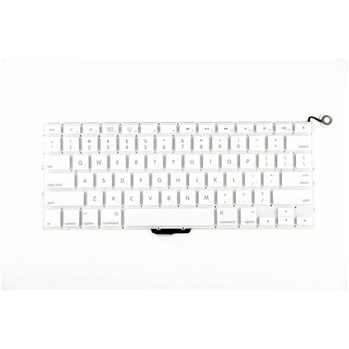 Клавиатура для Apple A1342 белая горизонтальный Enter Ver.2